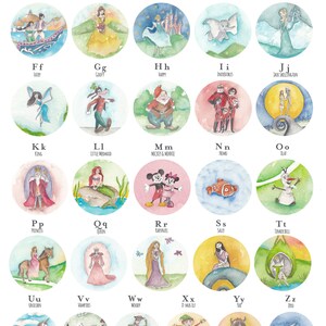 Fairy Tale Alphabet Digital Download 11 X 14 Fairy Tale ABC Print ...
