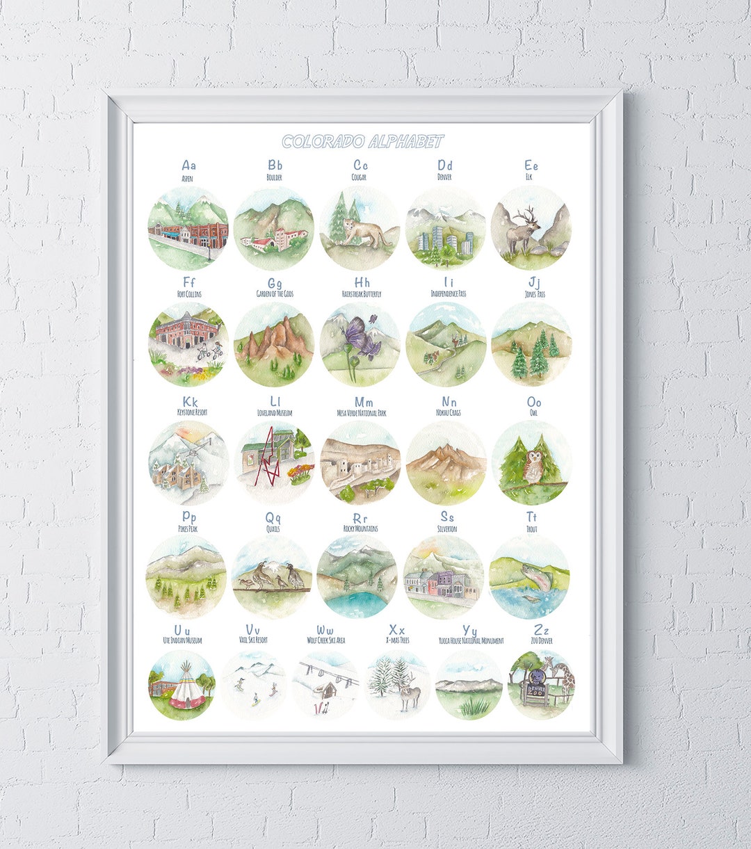Colorado Alphabet Digital Download 20 X 24 Printable File Colorado ...
