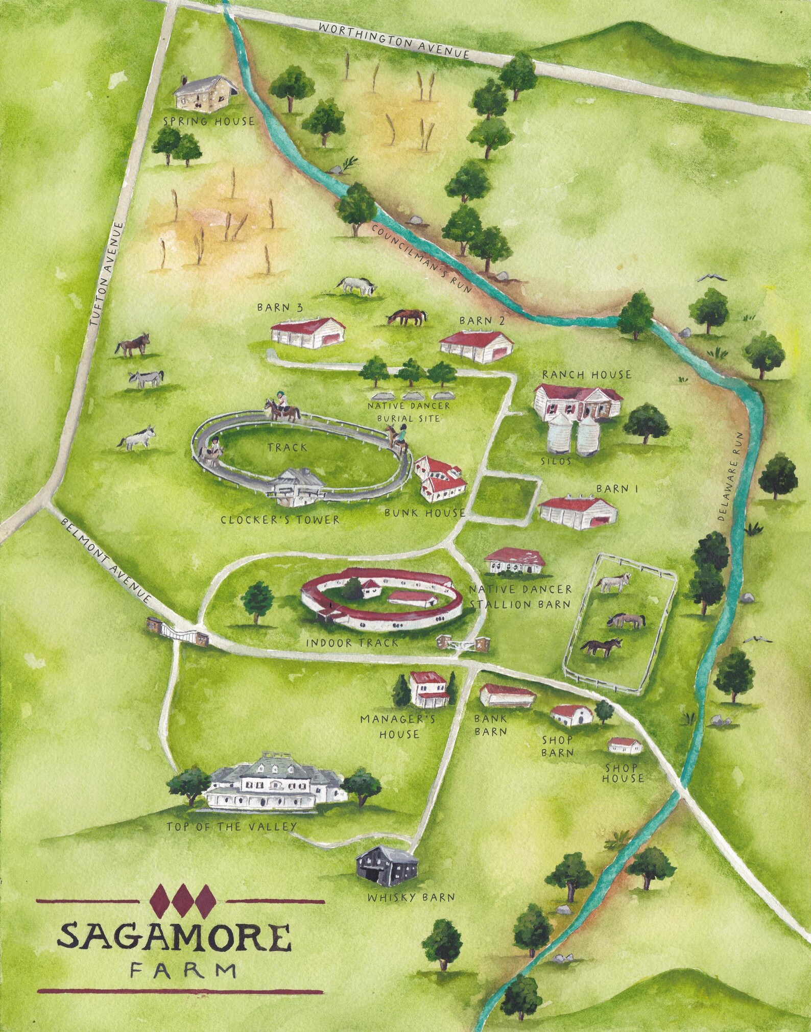 Property Map Artwork- Map for Venue, Ranch, Resort, Vineyard - Etsy