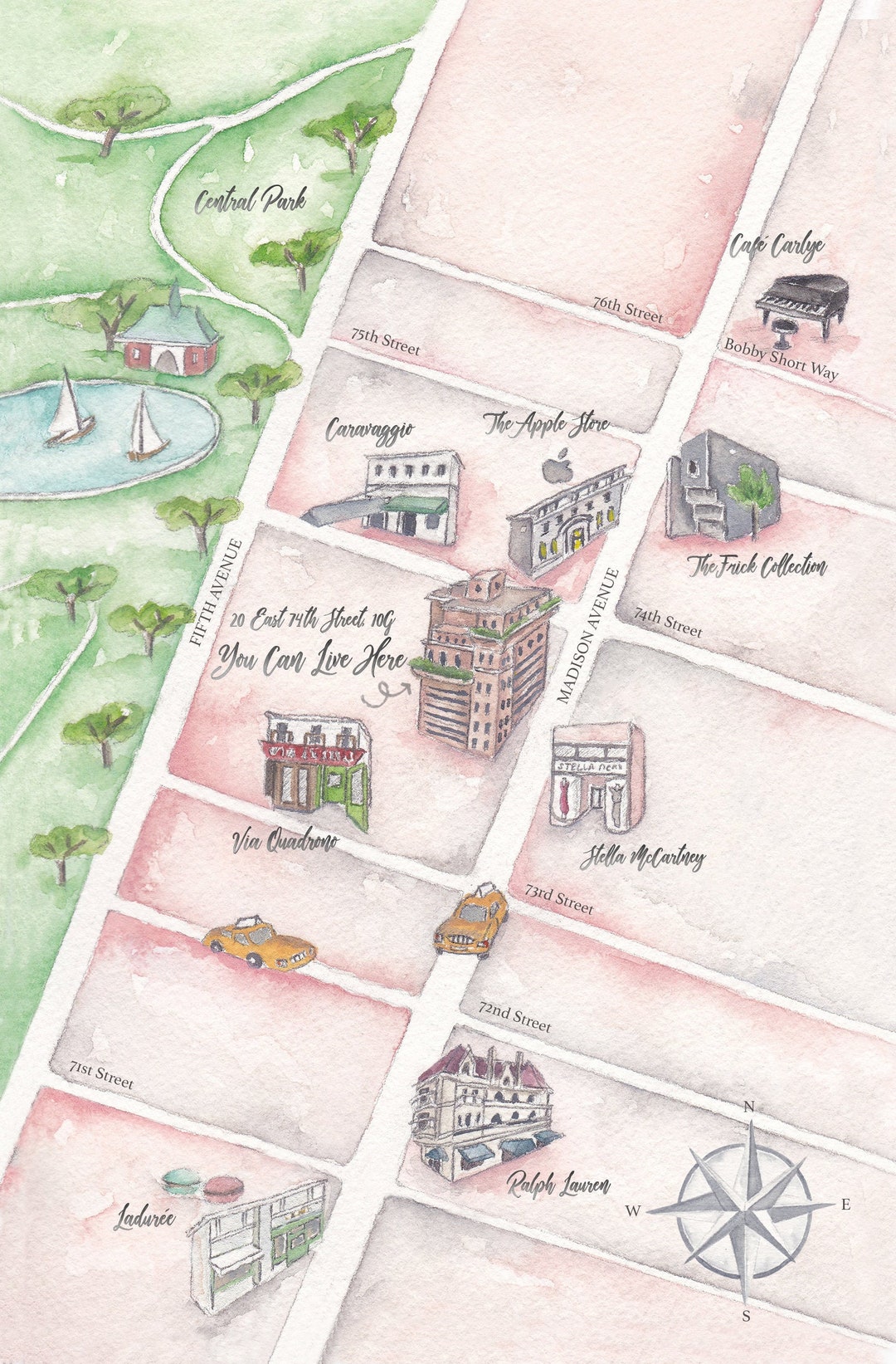 Custom Real Estate Map- Property Rental Map- Airbnb Map- Guest Map ...