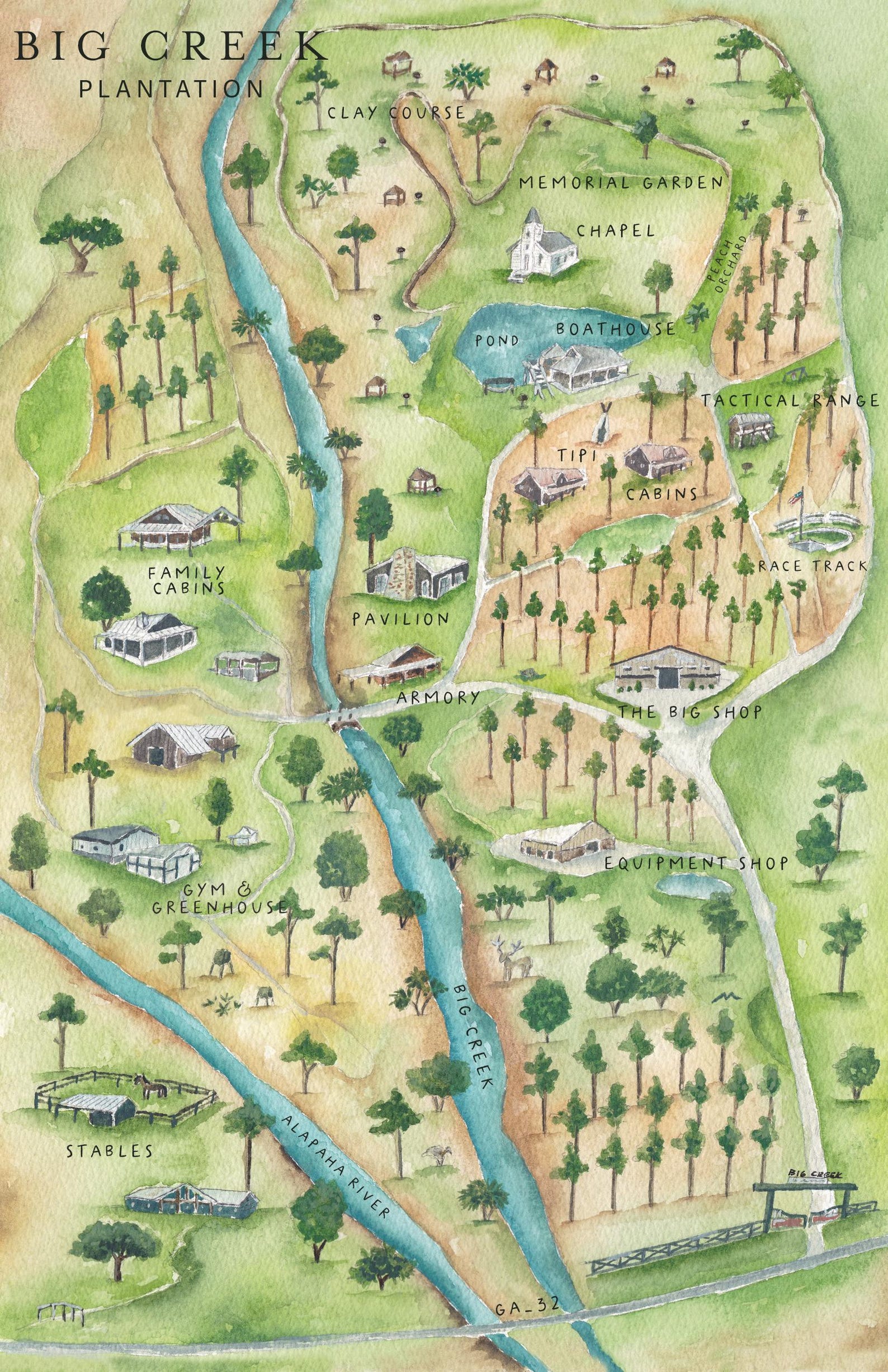 Property Map Artwork- Map for Venue, Ranch, Resort, Vineyard - Etsy