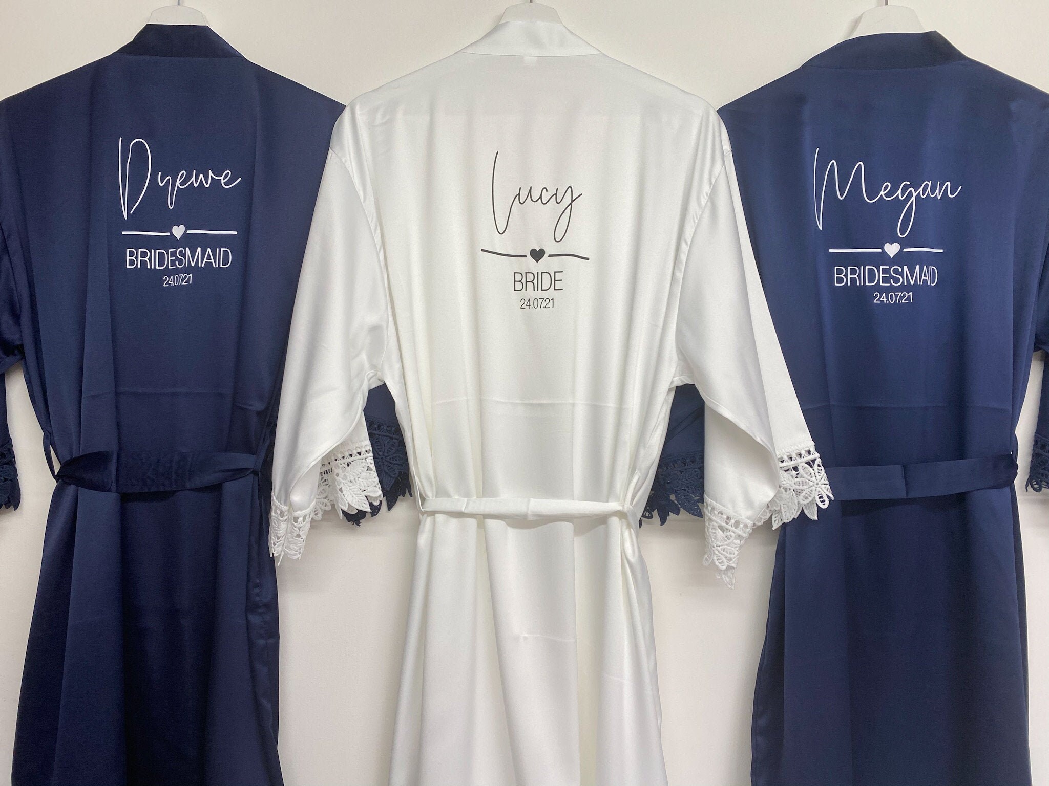 Rust Burnt Orange Bridesmaid Robes, Bridesmaid Gift, Bridal Robes ...