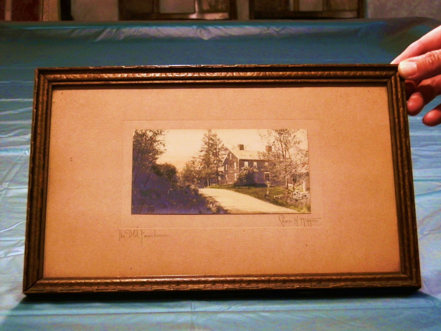 Charles Higgins, the Old Farmhouse, a Beautiful Colorized Photo. - Etsy