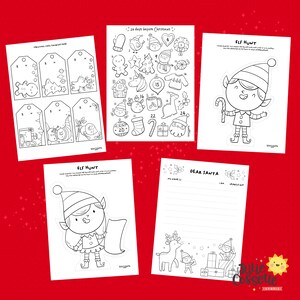 Big BUNDLE Christmas Coloring Kit - ENGLISH VERSION - 10 Holidays ...
