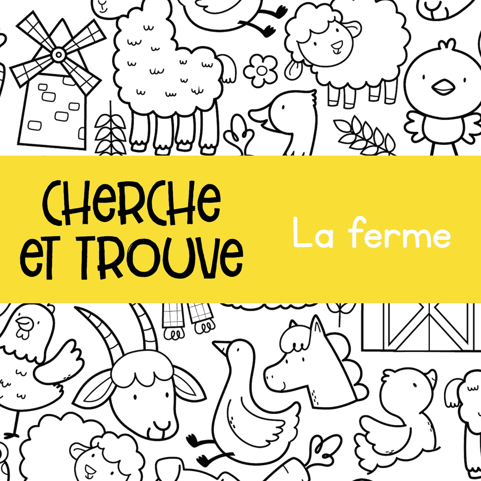 Find and Count FARM Animals, Printable Learning Activity, Kids ...