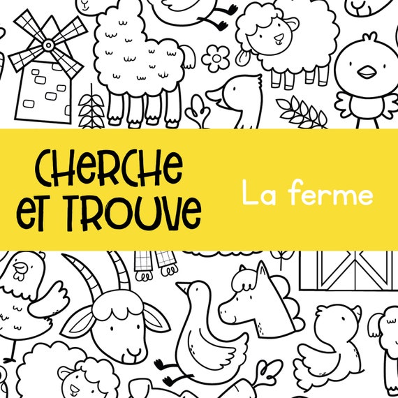 Find and Count FARM Animals Printable Learning Activity Kids - Etsy