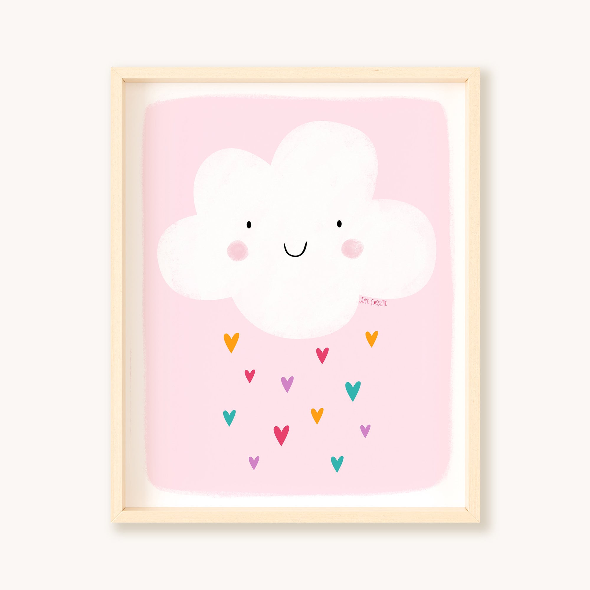 Pink Cloud, Cloud Poster, Cloud Decor, Cloud Art, Cloud Wall Art ...