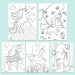 ENGLISH VERSION, Unicorn Coloring Book, Printable Coloring Pages ...
