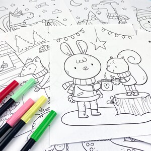 Big BUNDLE Christmas Coloring Kit - ENGLISH VERSION - 10 Holidays ...