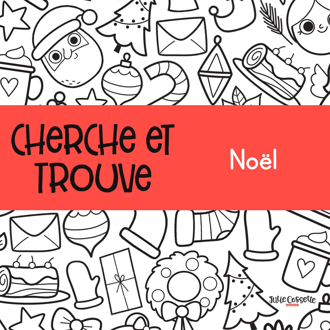 Cherche et trouve Noël, activité à imprimer, coloriage Noël, activité ...