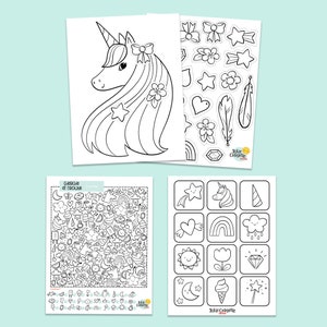 Unicorn Coloring Book, Printable Coloring Pages, Unicorn Activities ...
