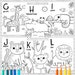 FRENCH Alphabet Coloring Book, Wild Animals Coloring, Downloadable Abc ...
