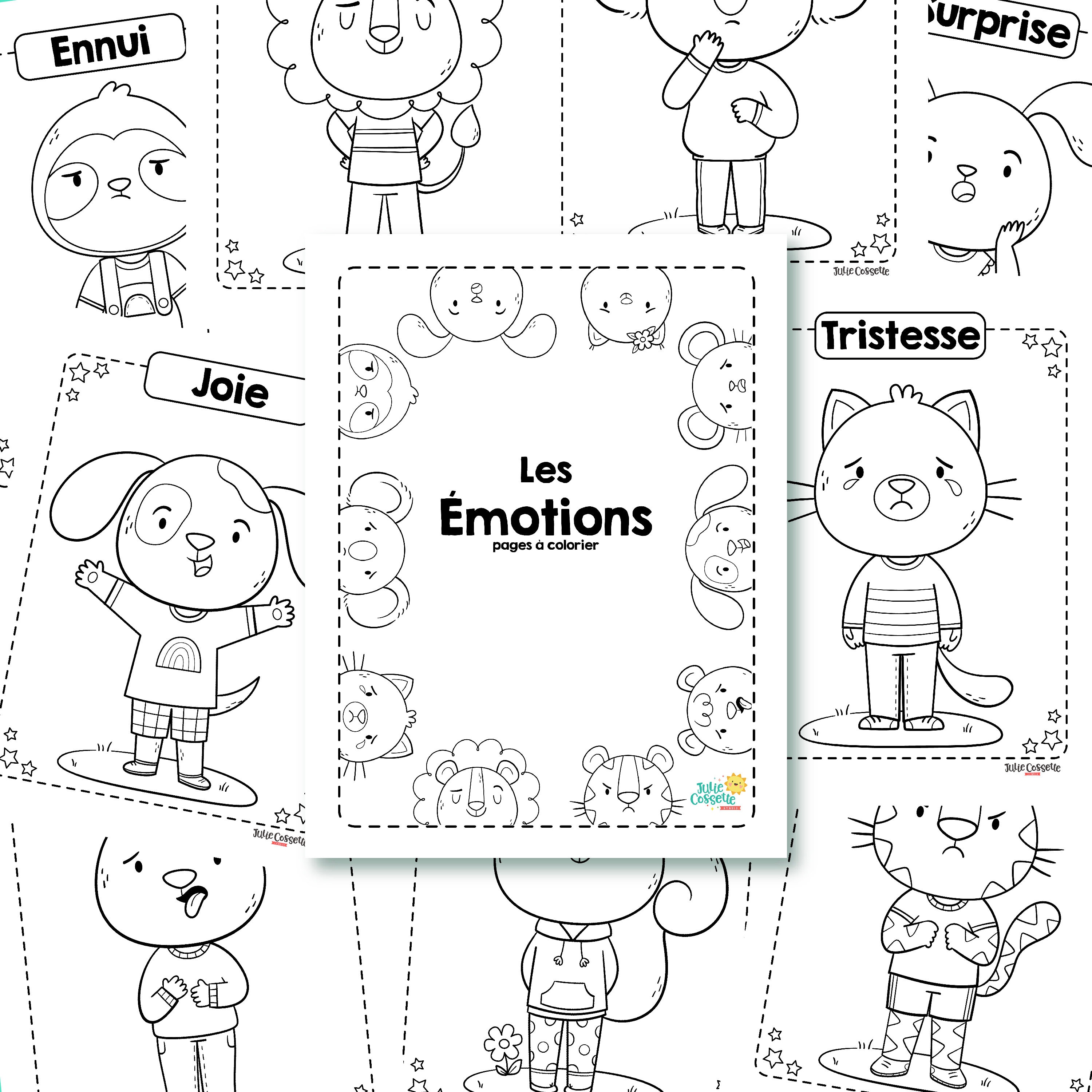Emotions Coloring Sheets