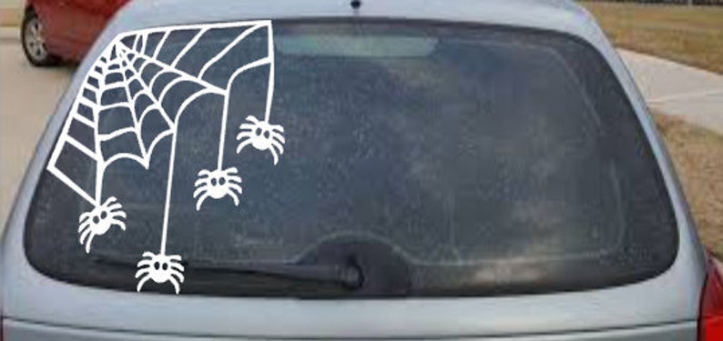 Spider Web Car Decal Spider Web Sticker Back Window Decal | Etsy