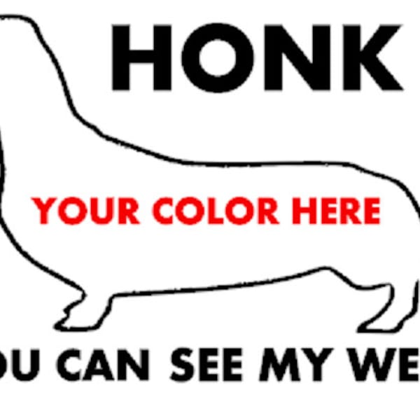 Weiner Dog Decal - Etsy