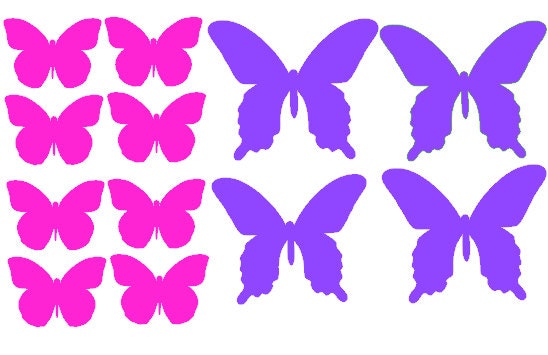 12 Vinyl butterfly wall decals for use indoor or out your | Etsy