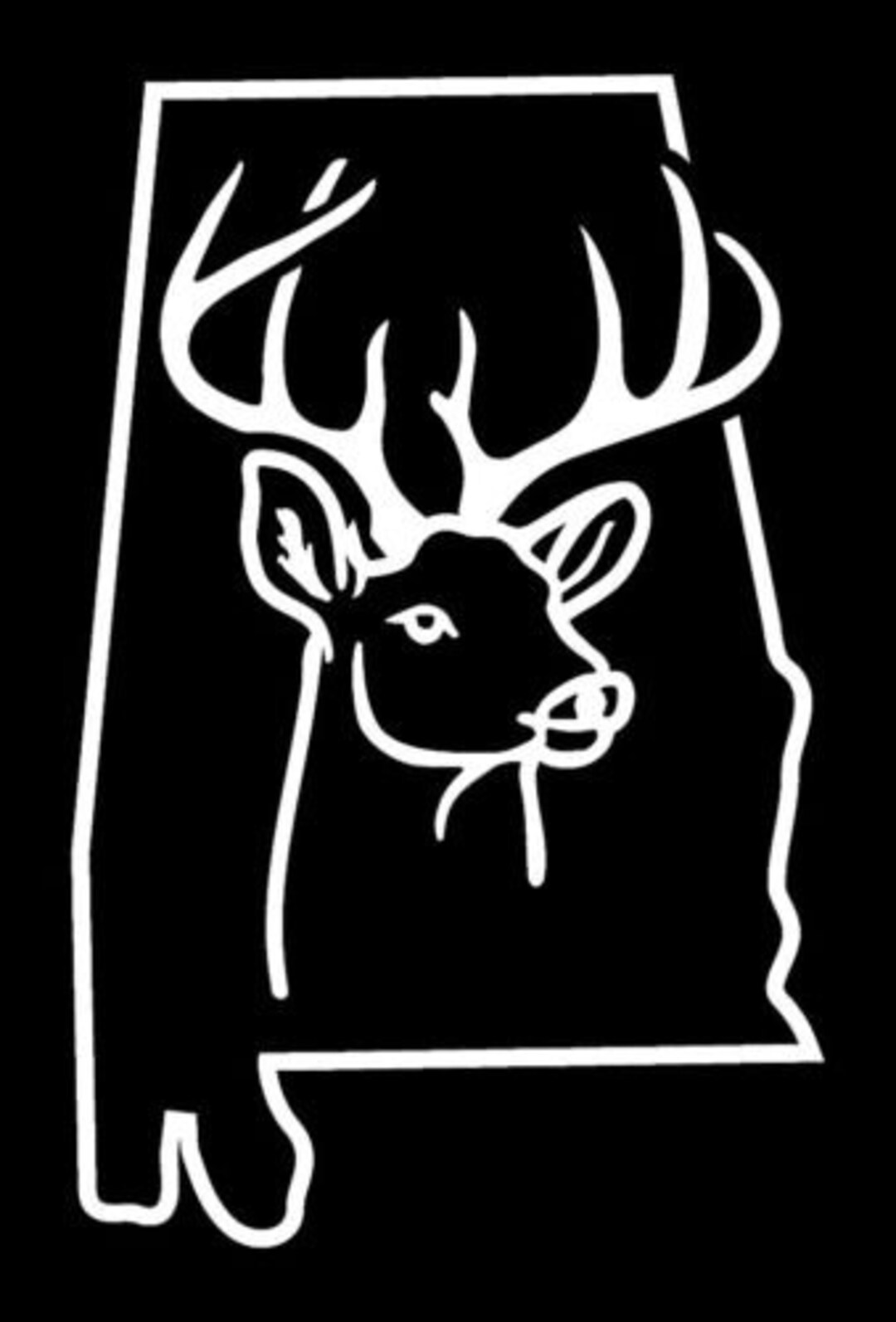 Alabama State, Hunting Decal, Deer Truck Decal, Hunting Car Decal ...