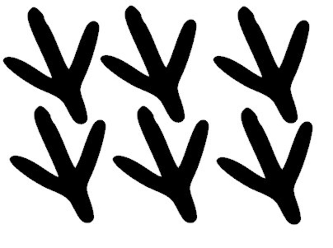 6 Turkey Tracks, Hunting Vinyl Decal, Hunting Car Decal,, Gift for ...