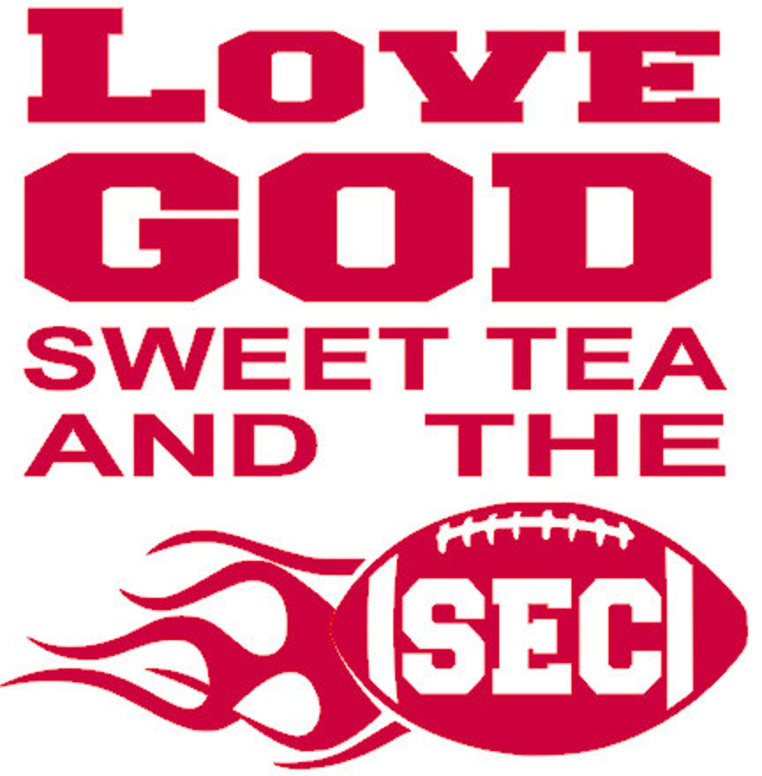 SEC Football Heat Transfer Decal, College Football Iron-on, Custom SEC ...