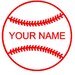 Personalized Baseball Vinyl Car Decal, Your Childs Name on a Baseball ...