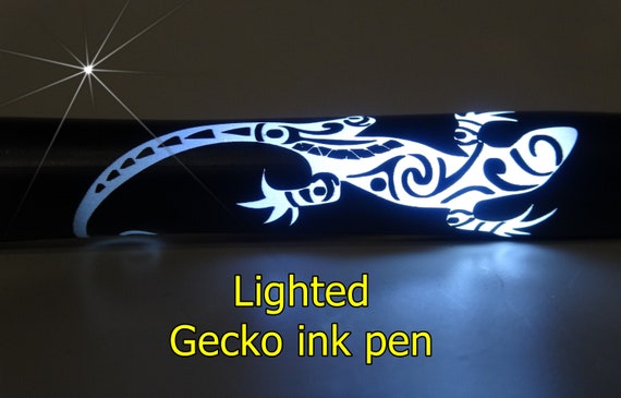 Lighted Gecko Ink Pen | Etsy