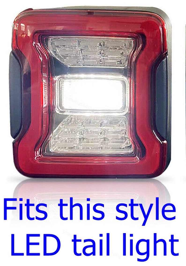 Girl Power Brake Tail Light Covers / Fits 2018-21 Jeep Wrangler JL With ...