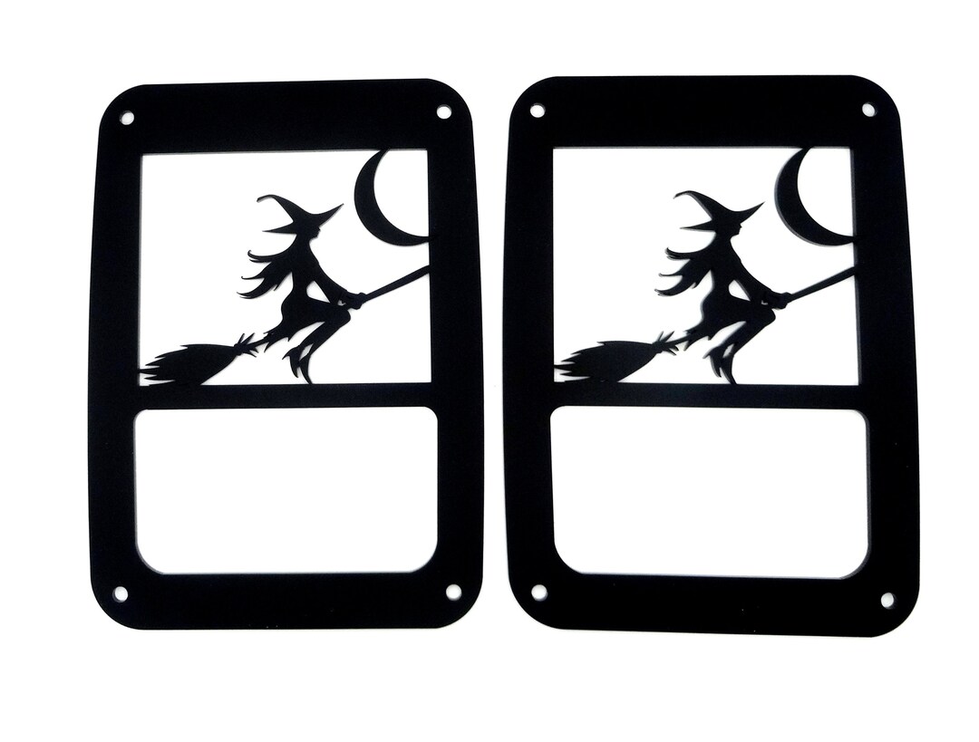 Witch Tail Light Covers / Fits 07-18 Jeep Wrangler / JK With Halogen ...