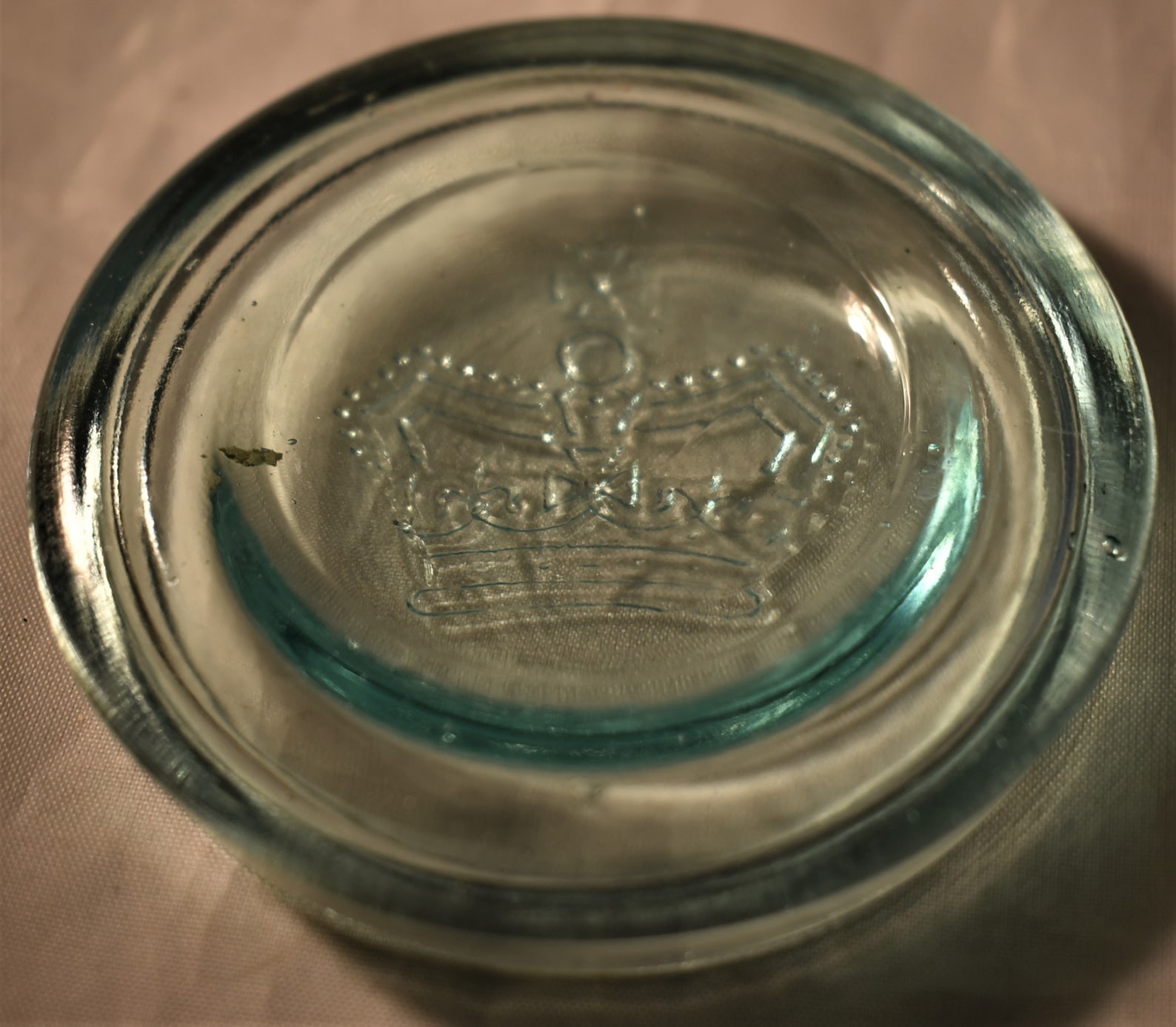 Large Aqua Crown Bulge Canning Jar 1/2 Gallon Ground Lip - Etsy Canada