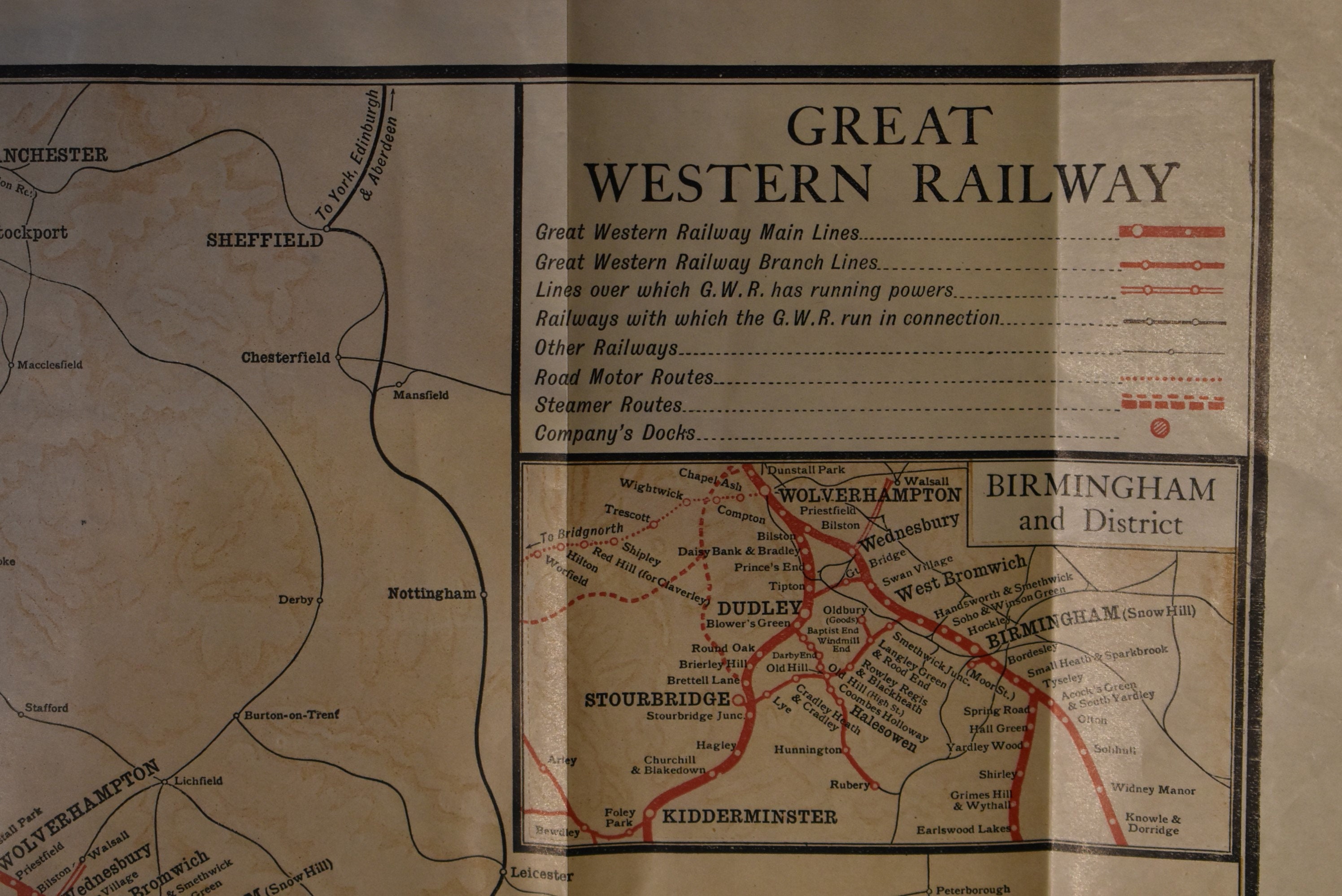 1920s Great Western Railway great Britain Color Map - Etsy