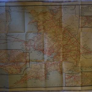 1920s Great Western Railway great Britain Color Map - Etsy
