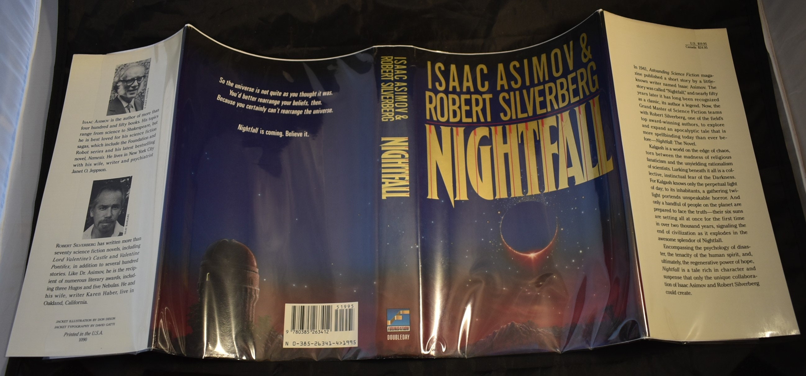 Nightfall Isaac Asimov y Robert Silverberg 1990 Primera - Etsy México
