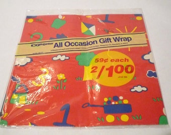 1980s wrapping paper | Etsy