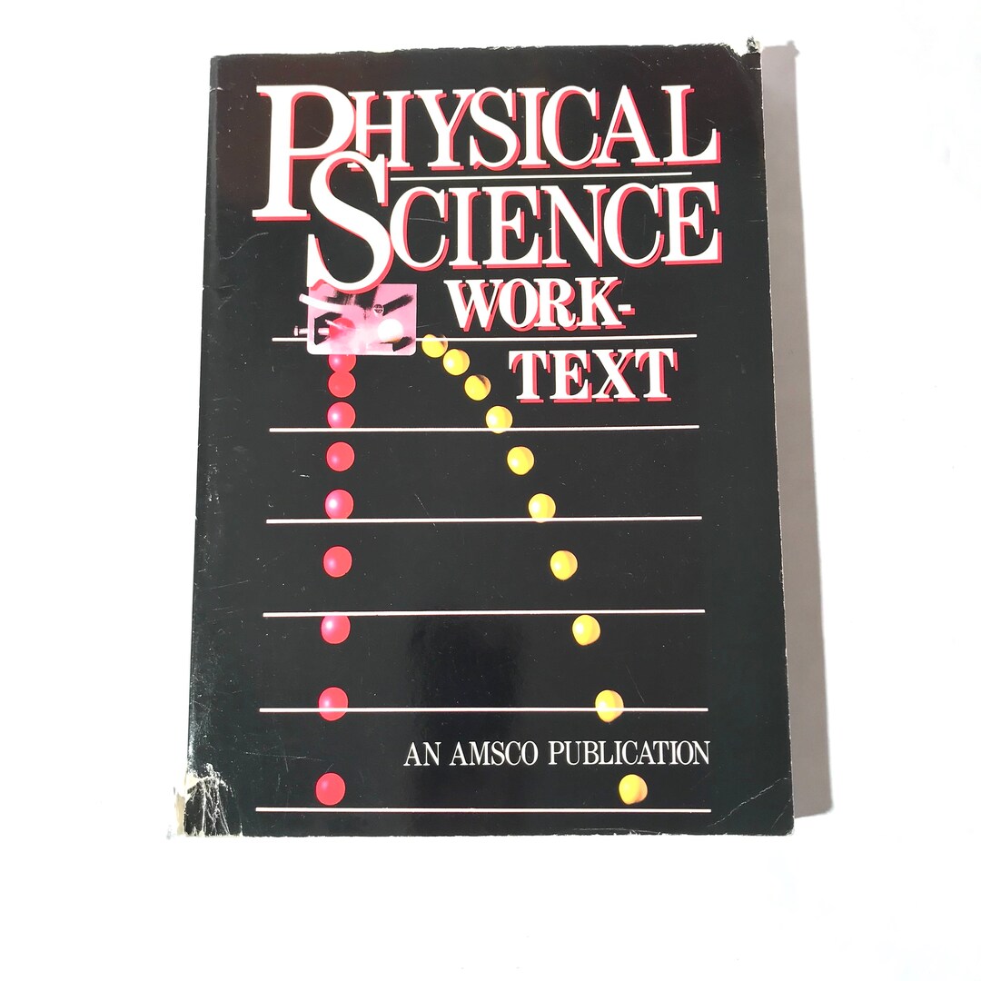 Vintage 1990s "physical Science Work and Text" Science Middle School ...