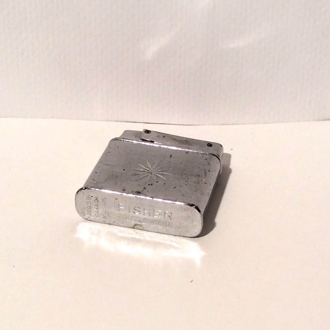 Vintage 1970s Fisher Silver Lighter - Etsy