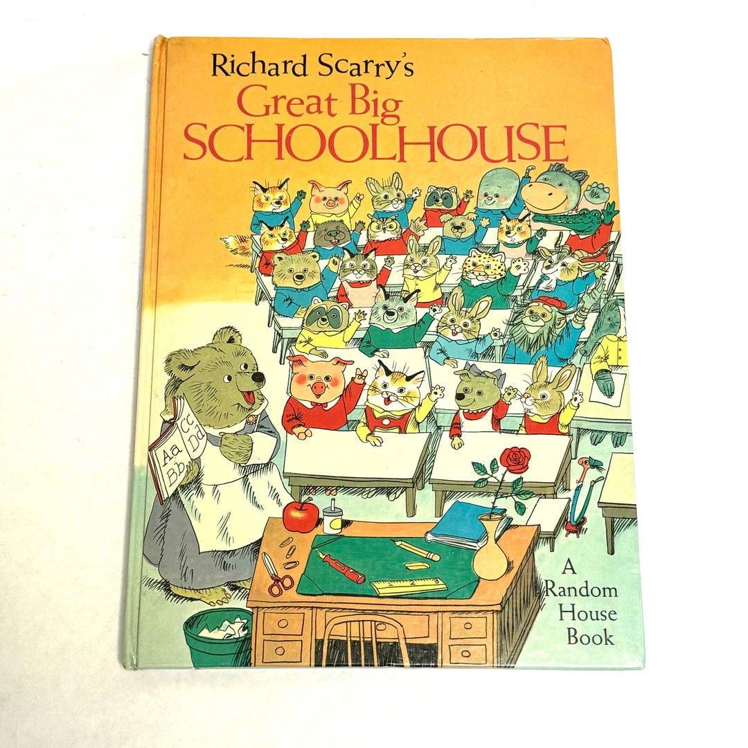Vintage 1969 Richard Scarry's Great Big Schoolhouse 1st Edition ...
