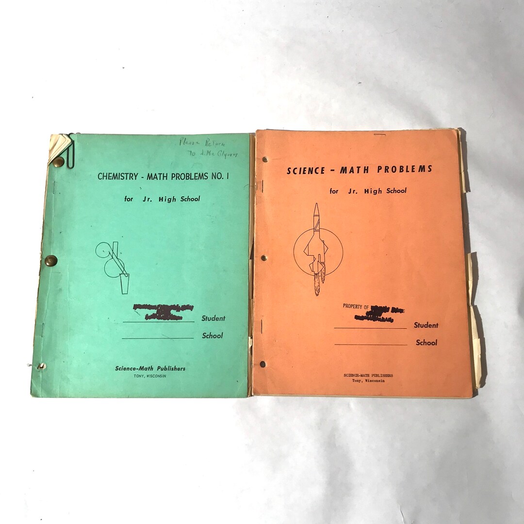 Vintage 1970s Old School Math/science Problem Handout Problem - Etsy