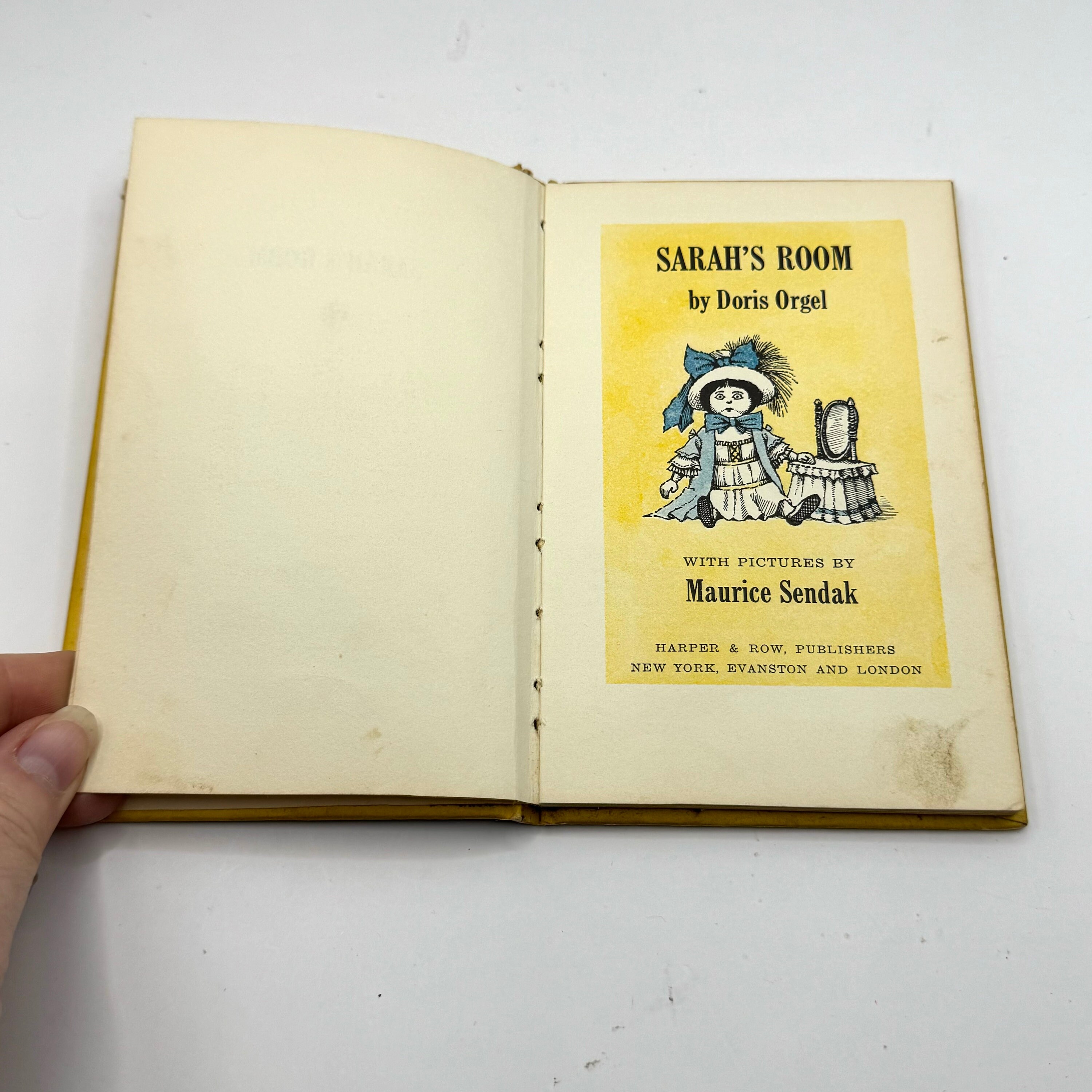 Vintage 1960s Early Printing of Maurice Sendak and Doris Orwell "sarah ...