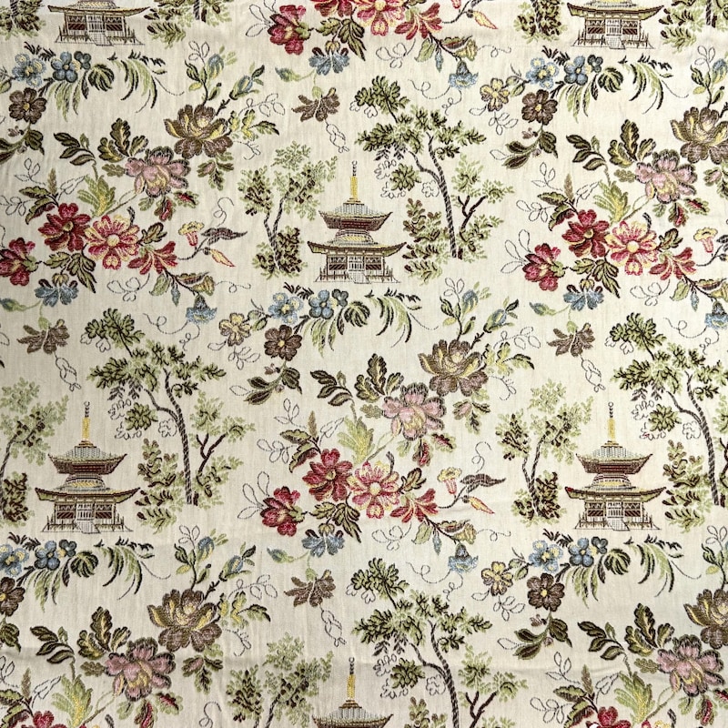 Chinoiserie Upholstery Fabric - Etsy