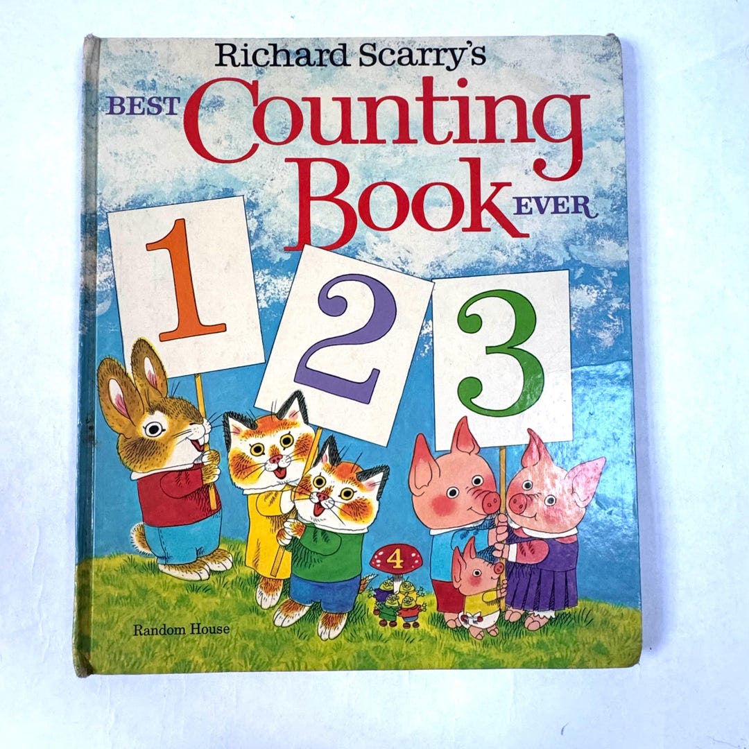 Vintage 1975 First Edition/first Printing Richard Scary 123 Best ...