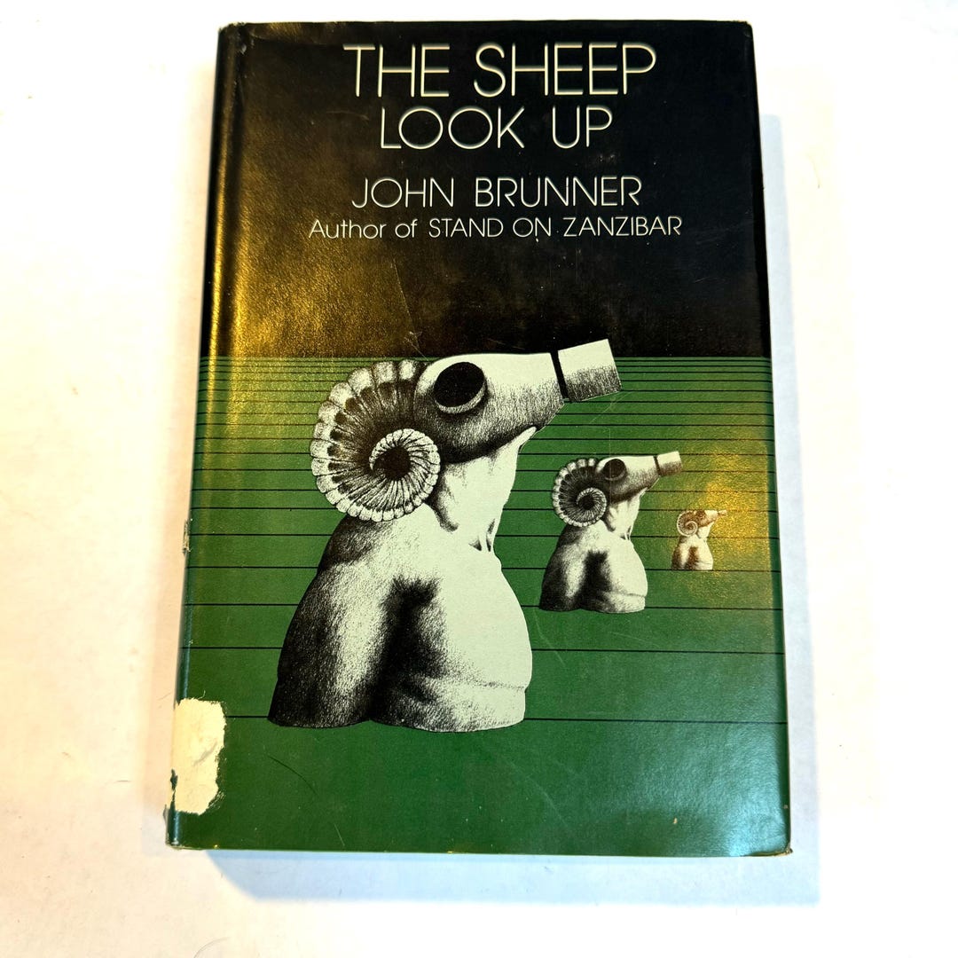 Vintage 1972 John Brunner "the Sheep Look Up" Science Fiction/spooky ...
