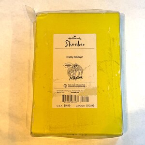 Vintage Full Box of 18 Maxine Shoebox Greetings "crabby Holidays" Xmas ...