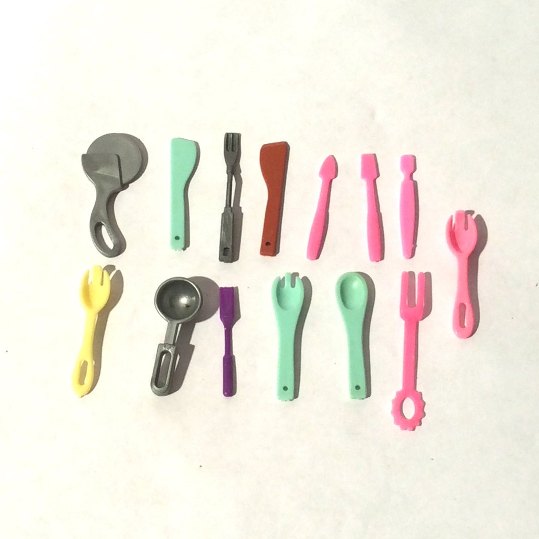 Vintage 1990s 11.5"/30 Cm Fashion Doll Kitchen Utensils/lot of 14 ...