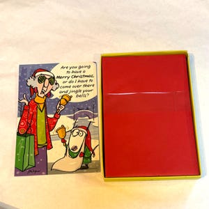 Vintage Full Box of 18 Maxine Shoebox Greetings "crabby Holidays" Xmas ...