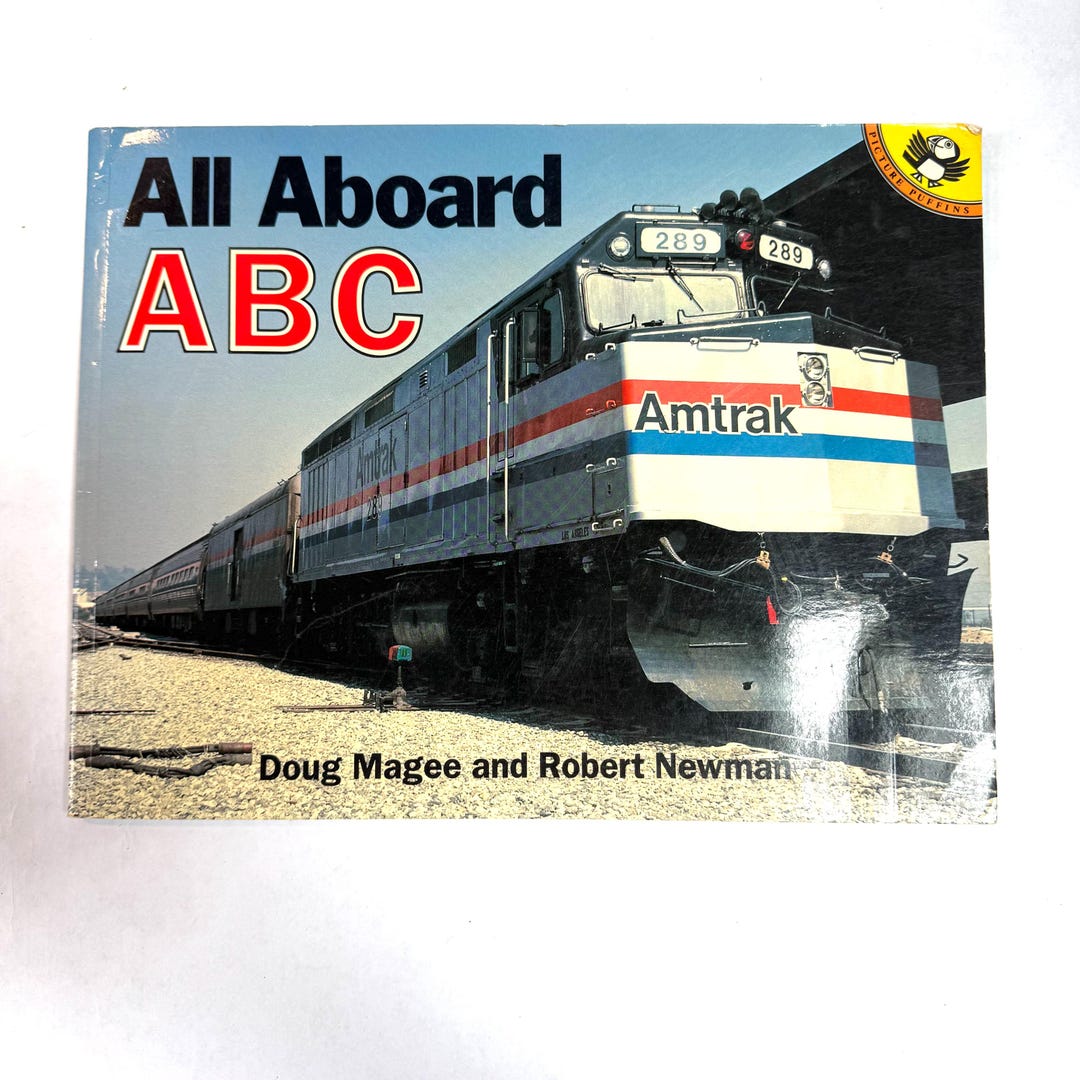 Vintage 1980s Amtrak Abc/train Lover ABC Children's Book/transportation ...