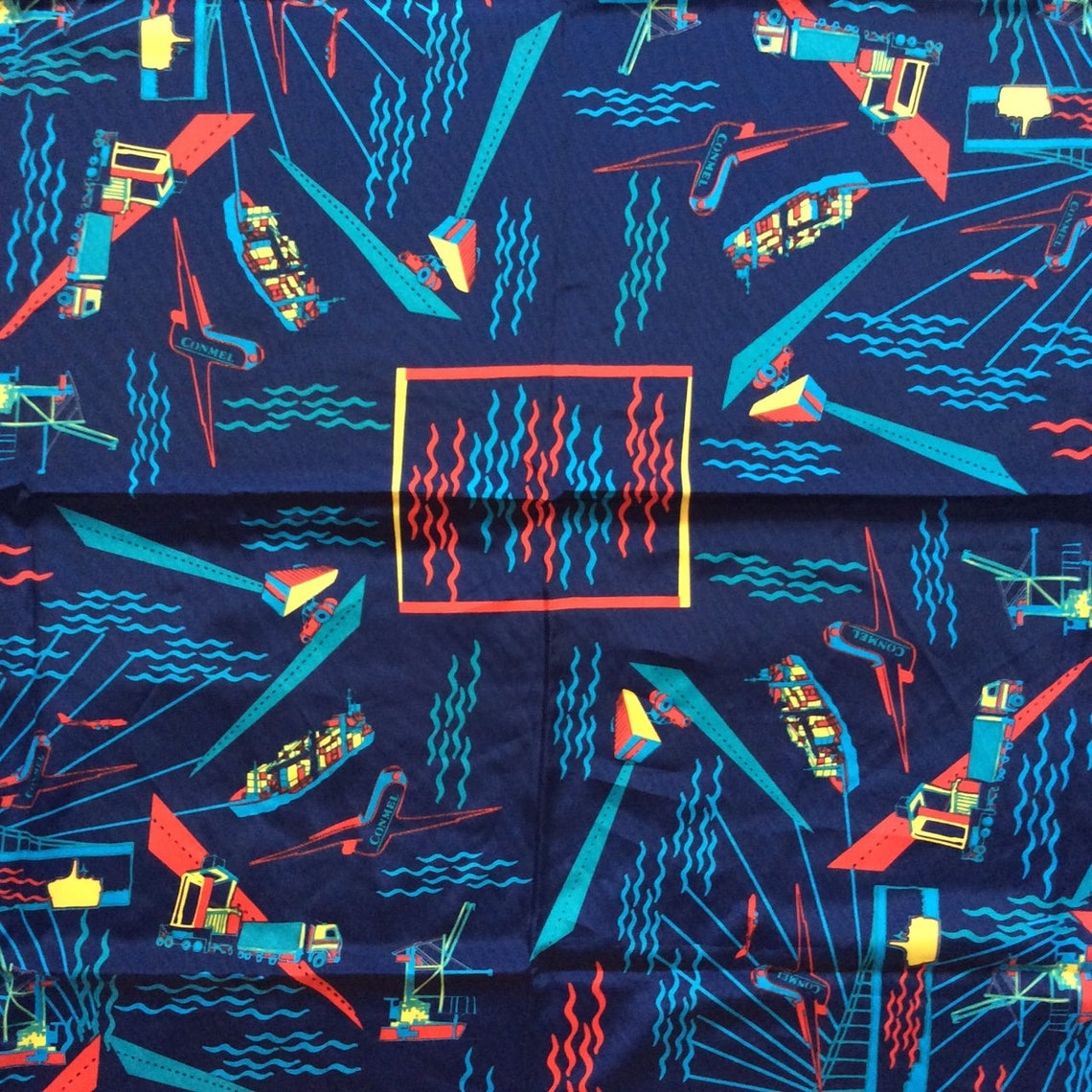 Vintage 1990s Conmel Sweden Maritime Nautical Blue Oversized | Etsy