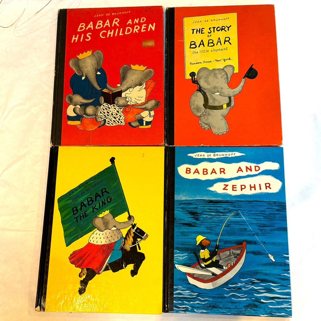 Vintage 1960s Printings of Babar Books/babar and His Children/the Story ...