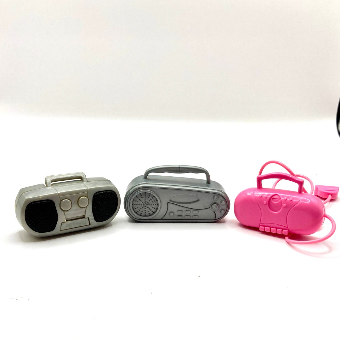 Vintage 1990s Fashion 12" Doll Selection of 3 Boom Box Miniature CD ...