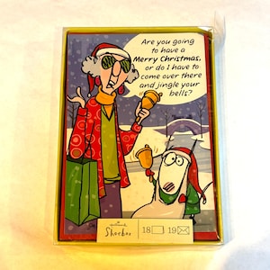 Vintage Full Box of 18 Maxine Shoebox Greetings "crabby Holidays" Xmas ...