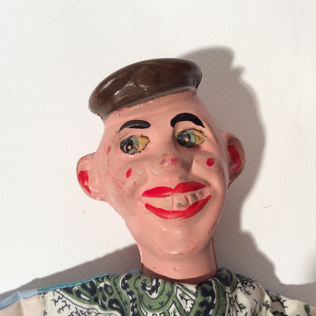 Vintage 1930s/1940s Regular Guy (taxi Driver?) Hand Puppet With Chalk ...