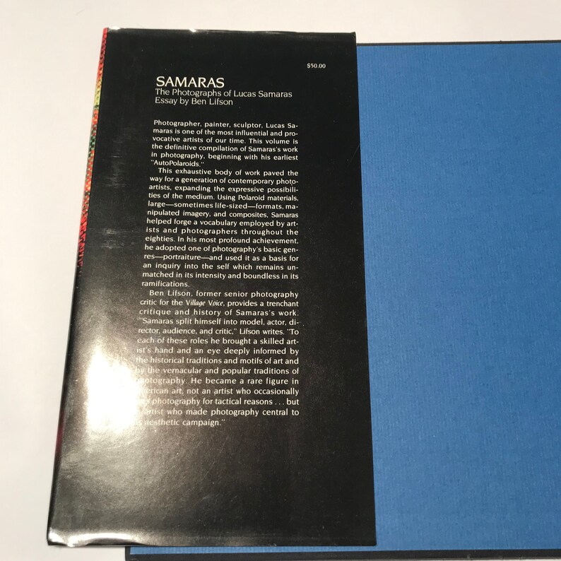 Vintage 1987 1st Edition/1st Printing Lucas Samaras - Etsy